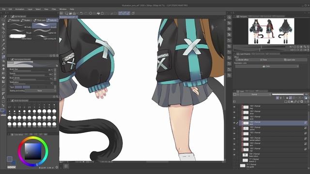 07. Back & Side View Coloring + Shading