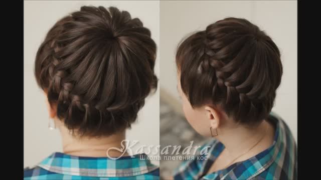 Плетение косы Корзинка