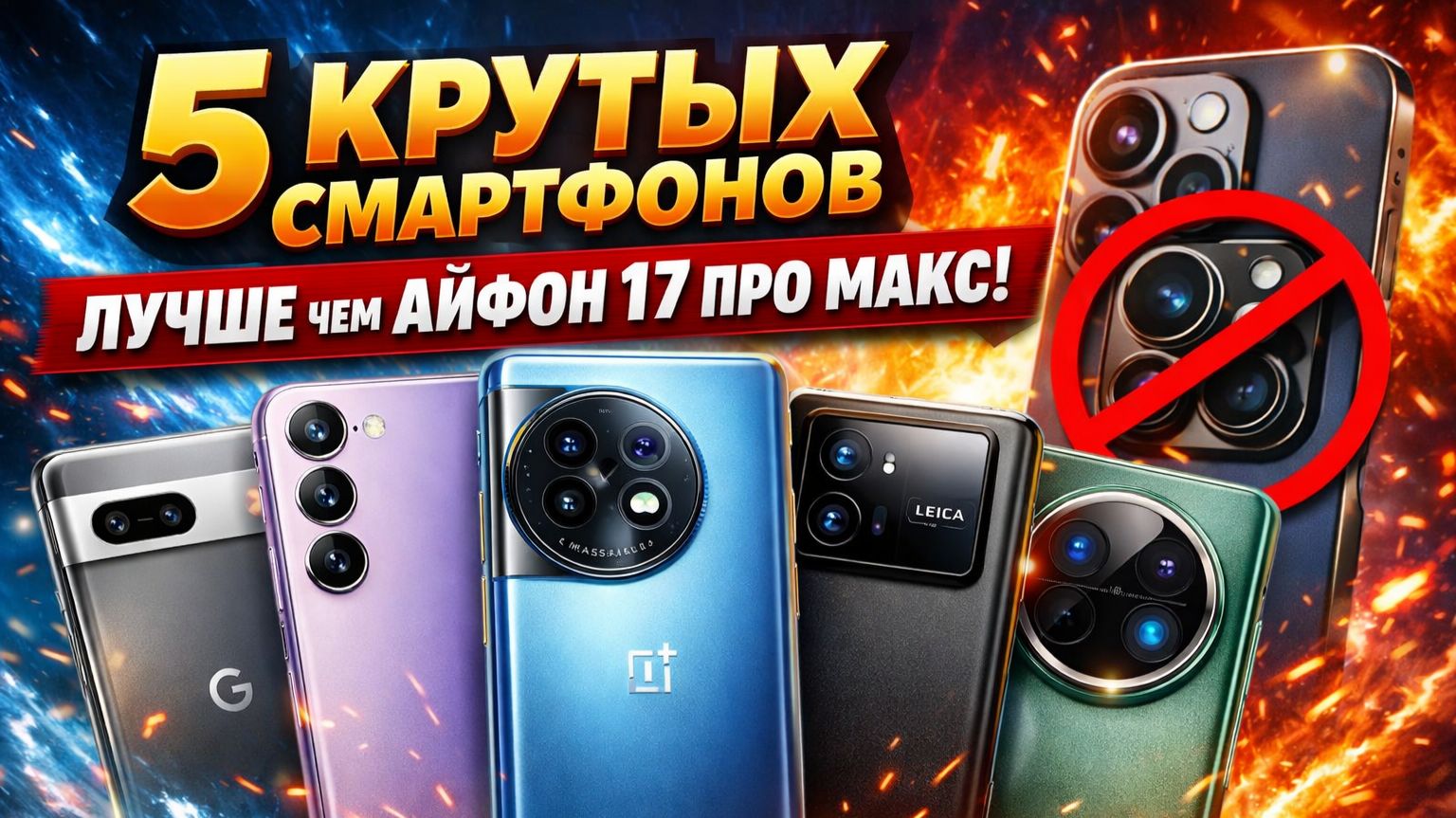 5 Крутых Смартфонов, Которые Уничтожили iPhone 17 Pro Max 🔴