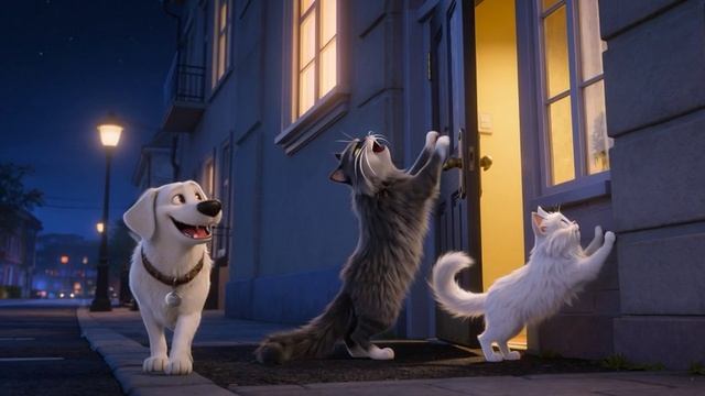 Хвостатые в электричке.Я узнаю этот запах! Это наш подъезд!