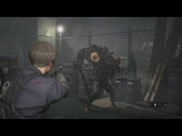 Resident Evil 2 Remake Первый бос.