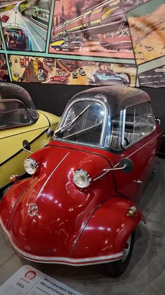Микроавтомобиль Messerschmitt KR175 (1953–1955) Музей "АВТОМОБИЛИ МИРА" 22.02.2026