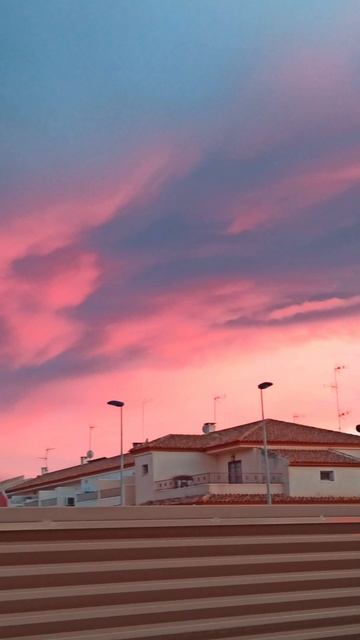 Привычка тренироваться не зависит от погоды или Удивительное небо!