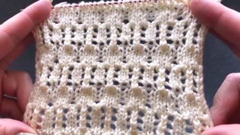 🧶АЖУРНЫЙ СЕКЦИОННЫЙ УЗОР СПИЦАМИ💜