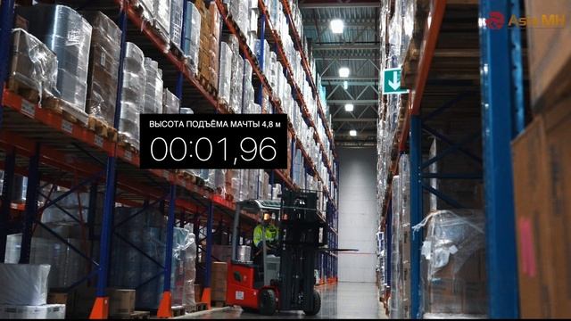 Электрический вилочный погрузчик HELI CPD15-SQ трехопорный с литий-ионным аккумулятором .Тест-драйв.