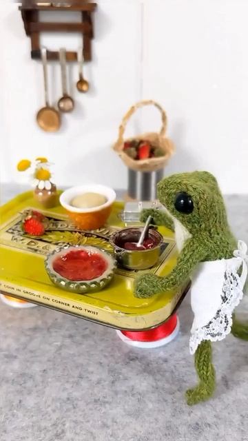 Лягушонок печёт пирог