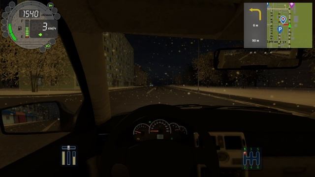 373) City Car Driving 4.479 км Бетонная - Яблочная 4.399 км Малая - Школьная