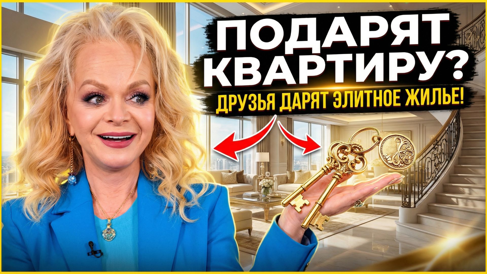 Друзья Ларисы Долиной собрались подарить ей дорогую квартиру