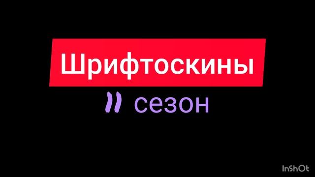 новая заставка к 11 сезону шрифтоскиных