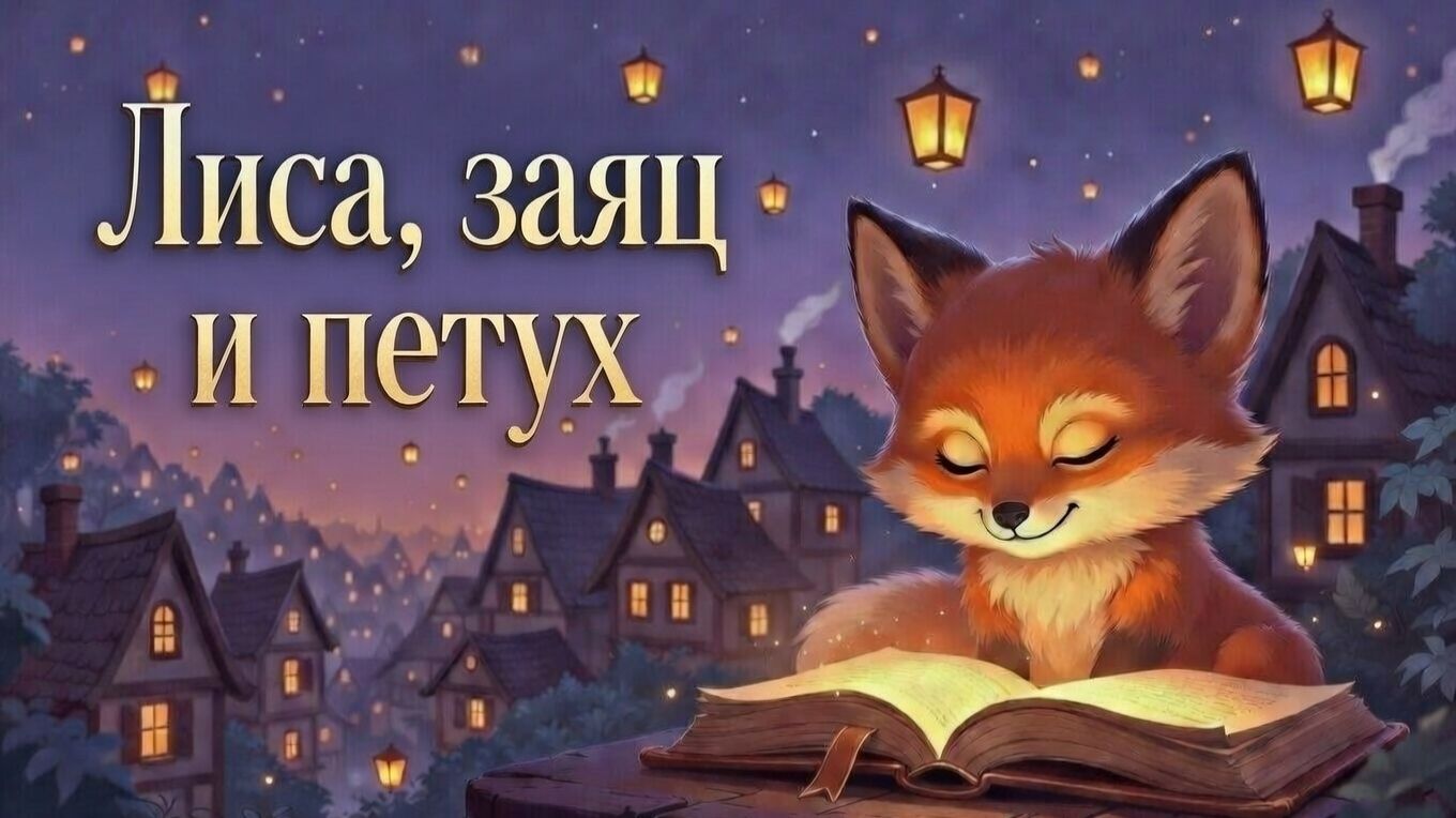 Лиса, заяц и петух | Сказки на ночь | Сказки для детей | Аудиосказки