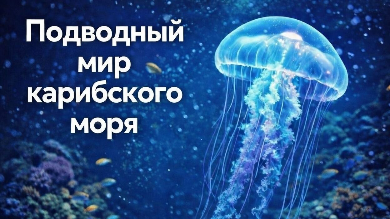 Подводный мир Карибского моря 🌊 Расслабляющая океанская жизнь под атмосферную музыку 4K