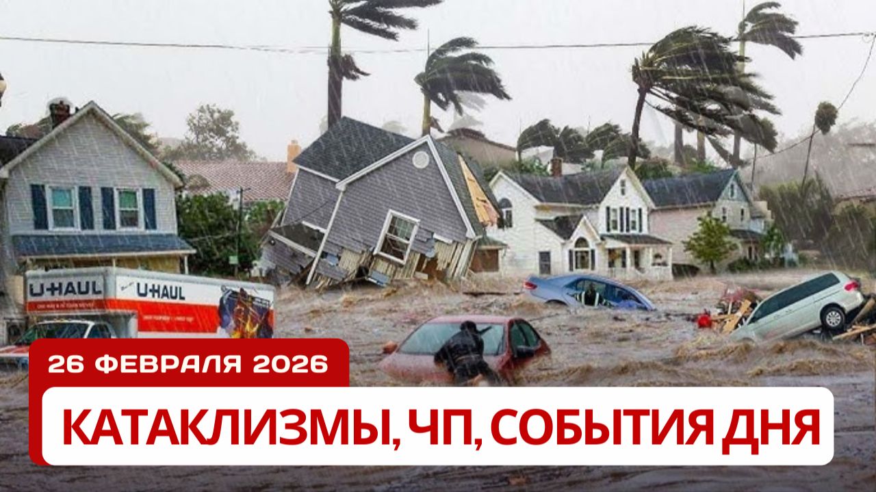 Новости Сегодня 26.02.2026 - Катаклизмы сегодня, ЧП, События дня | США Китай Россия Европа Индия