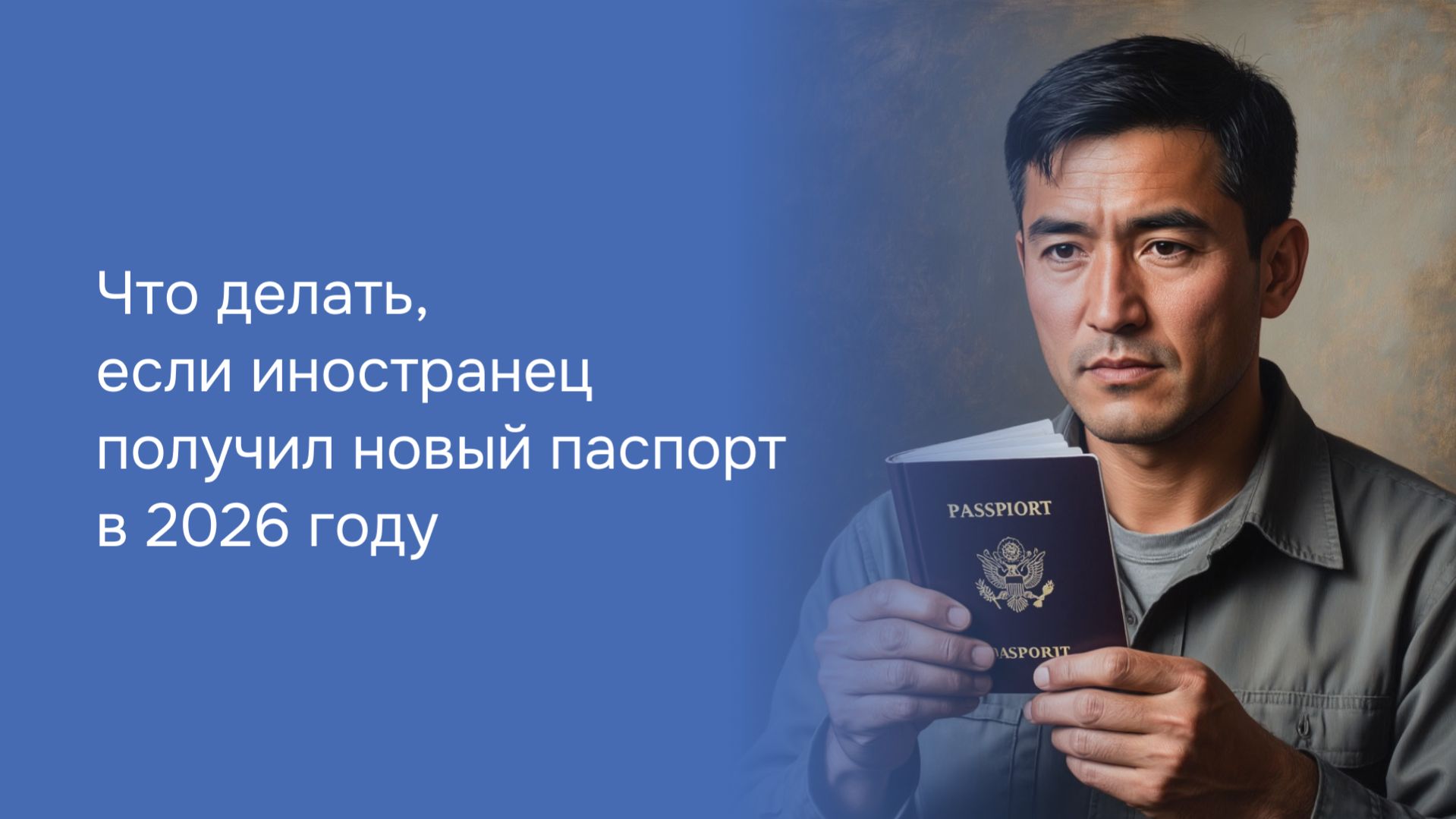 Что делать, если иностранец получил новый паспорт в 2026 году