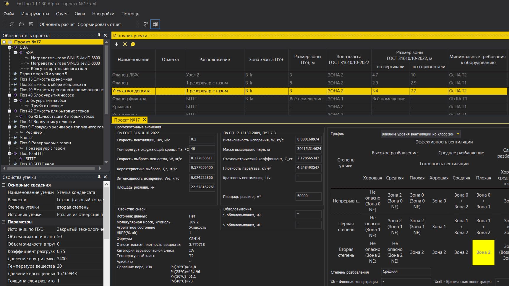 Урок №3 Заполнение проекта и расчёты зон