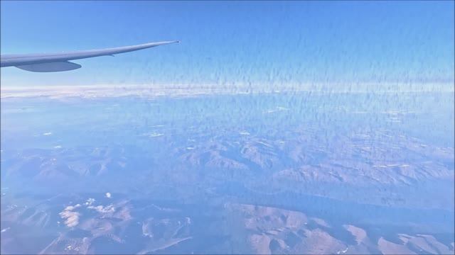 Плато Путорана с высоты 10.000 метров (вид из самолета)