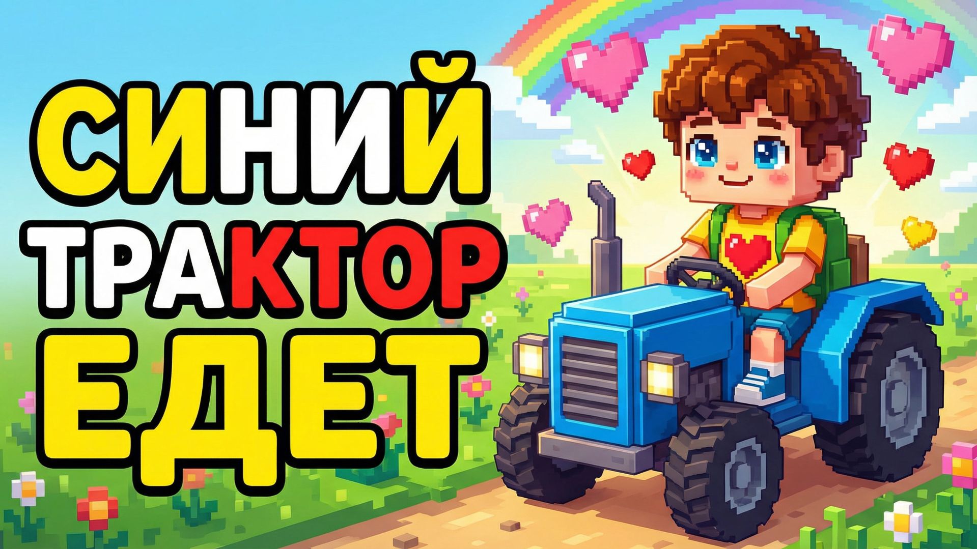 Синий трактор едет с Лёней! Песенка для малышей 🚜❤️