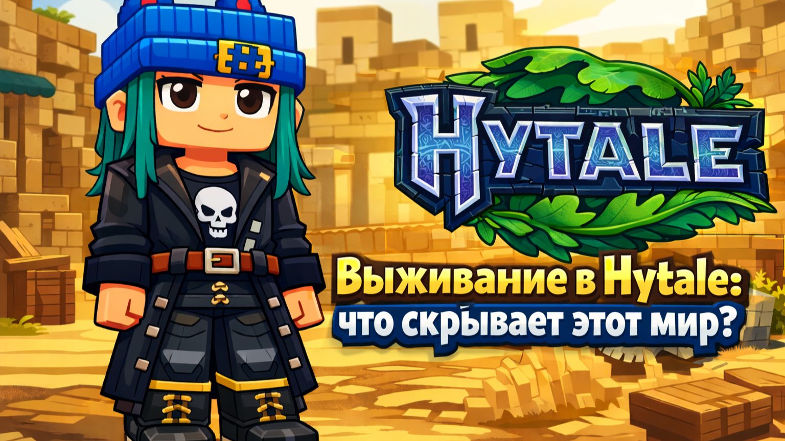 ВЫЖИВАНИЕ/ЧТО СКРЫВАЕТ ЭТОТ МИР  #1 в игре HYTALE
