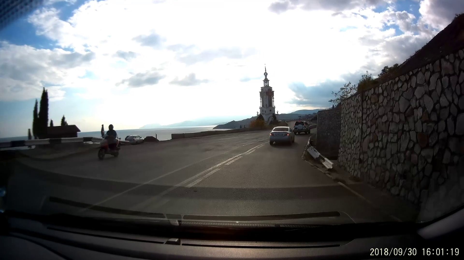 Трасса Судак - Алушта. Участок Рыбачье - Малореченское. часть 4