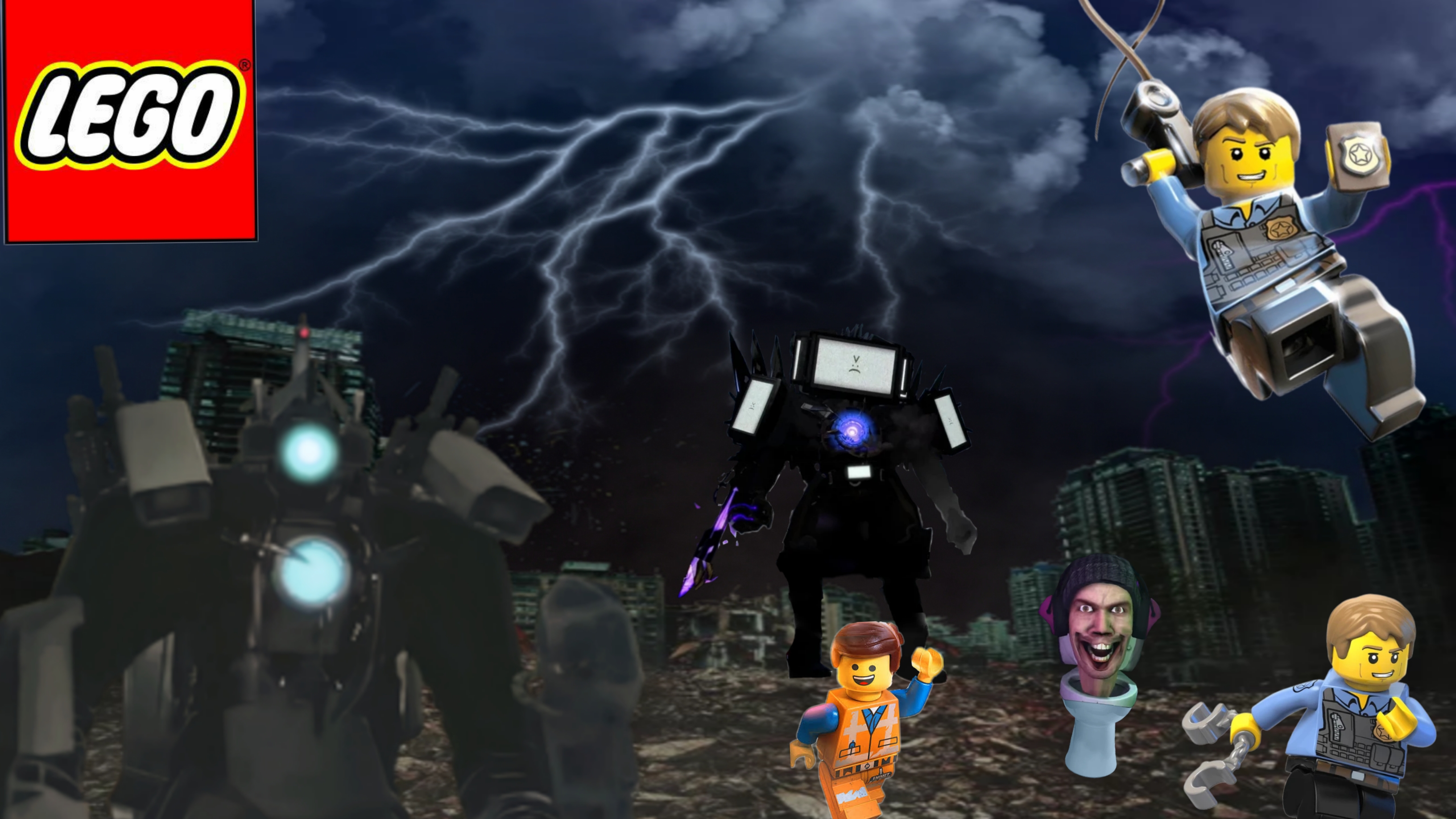 лего трэйлер скибиди туалет 2