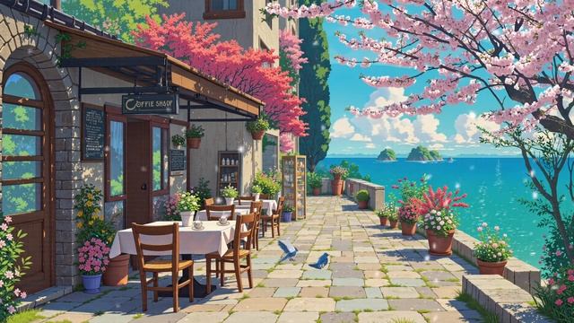 Happy 🌸 Soft Music  to Study  Relax  Work 📚 ~ Lofi Coffee ☕ Lofi Chill Vibes 🌿🎶