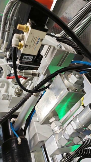 Работа клапана красителя силикона