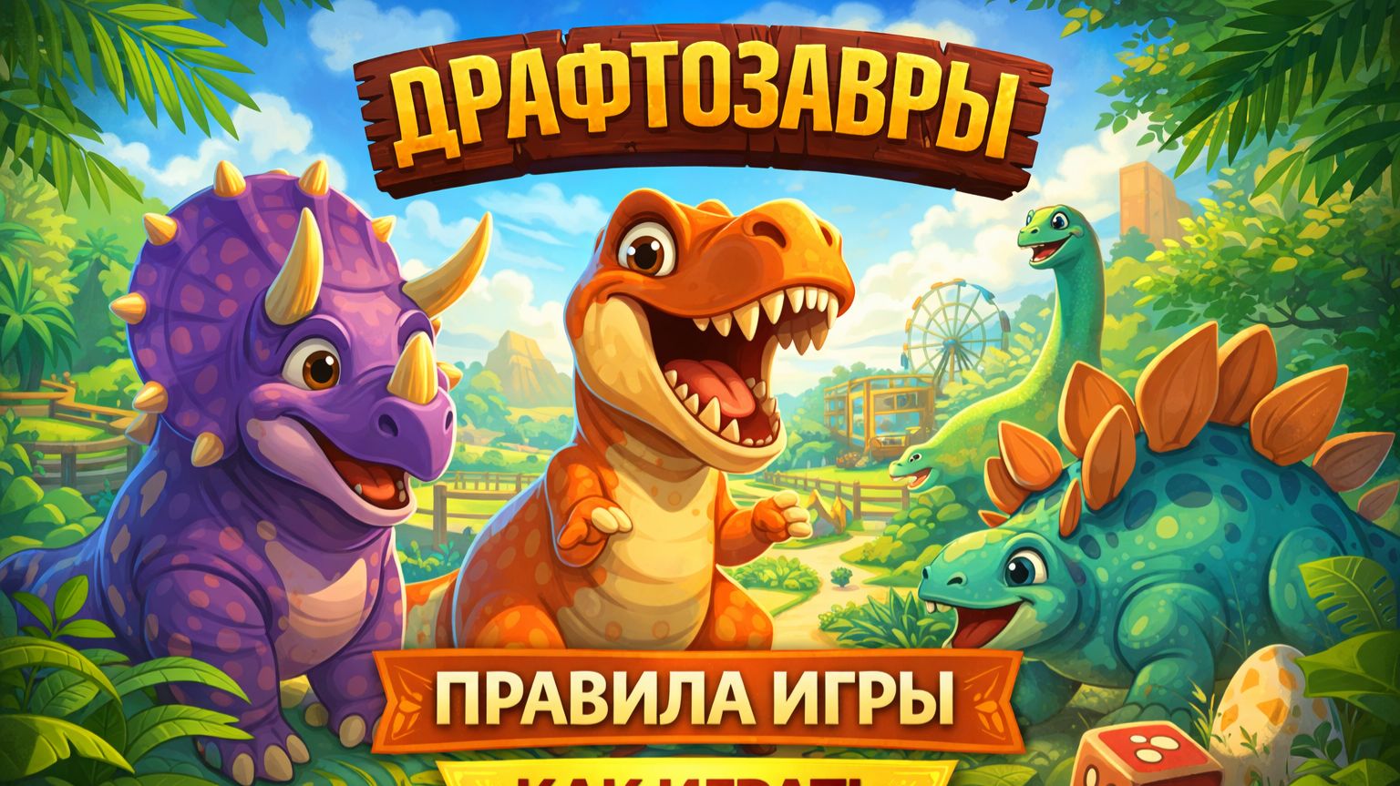 Драфтозавры — полные правила игры 🦖 Быстрый обзор