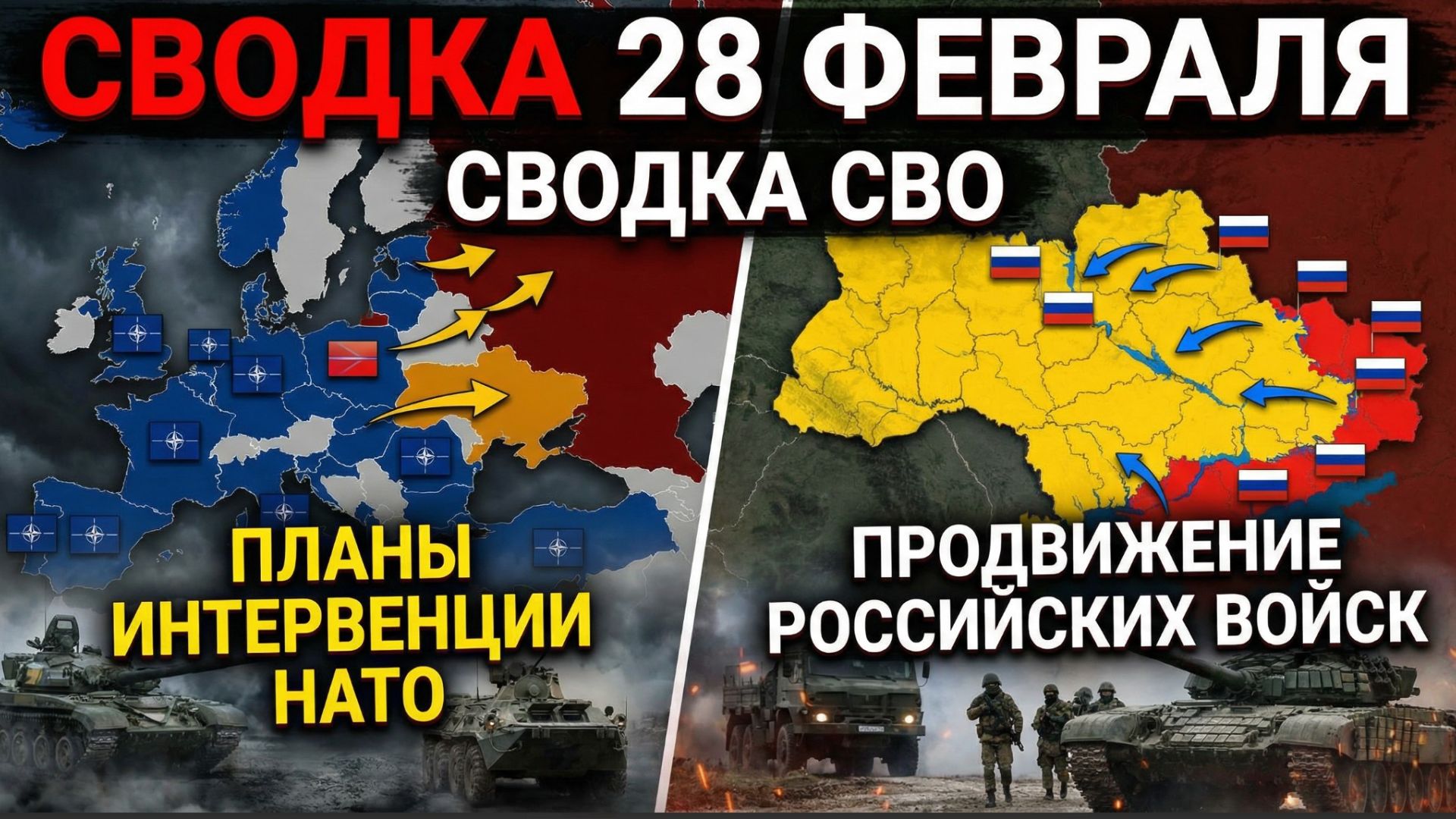 Сводка 28_февраля Сводка СВО Планы интервенции НАТО и продвижение российских войск