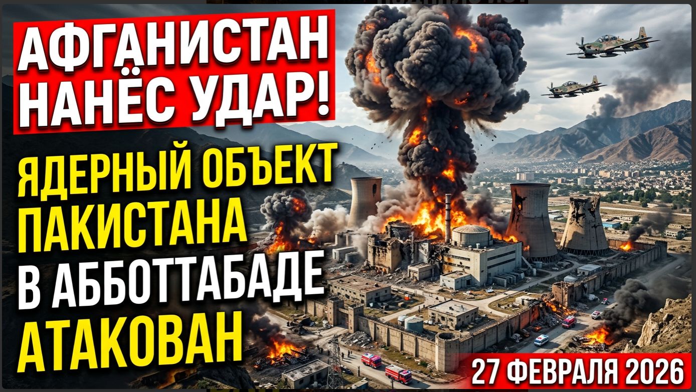 Афганистан нанёс удар по ядерному объекту Пакистана 27.02.2026  Абботтабад атакован