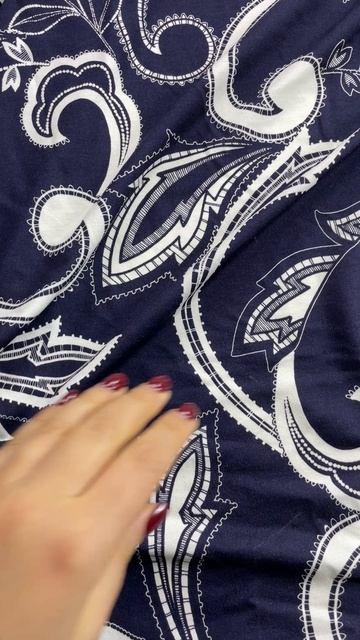 Трикотаж с контрастным принтом отрез 2,2м TR-0242