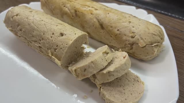 Домашняя колбаса быстрого приготовления в духовке вкусная и полезная без красителей и консервантов