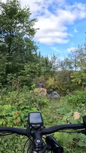 Галя Ему чуть Шлем не оторвала!  #велосипед #mtb