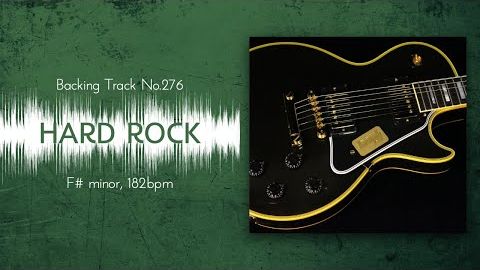 Fast Hard Rock Backing Track in F♯m (Dorian) ｜ BT-276