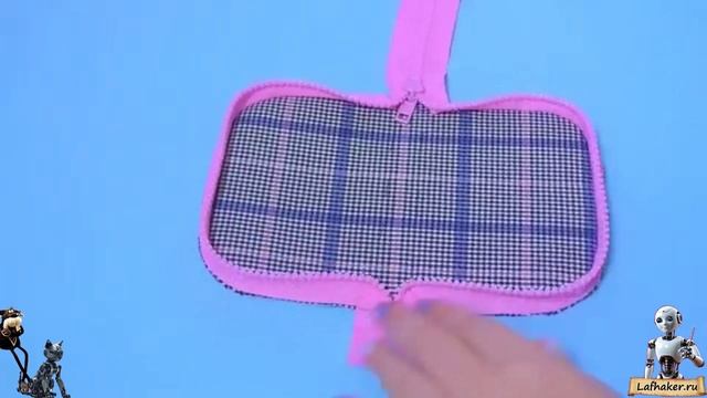 Кошелек-мешочек своими руками с держателем кредитной карты на молнии! 👜💳