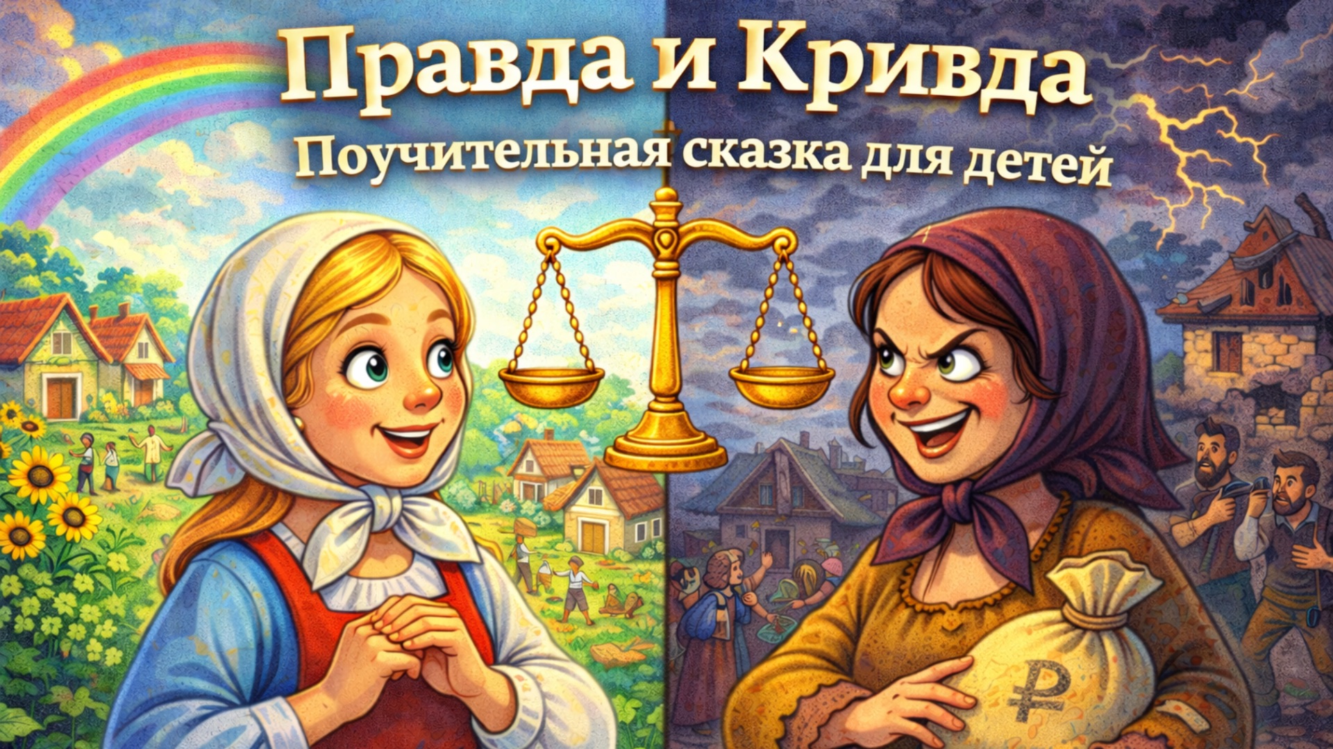 «Правда и Кривда ⚖️ Поучительная сказка для детей»