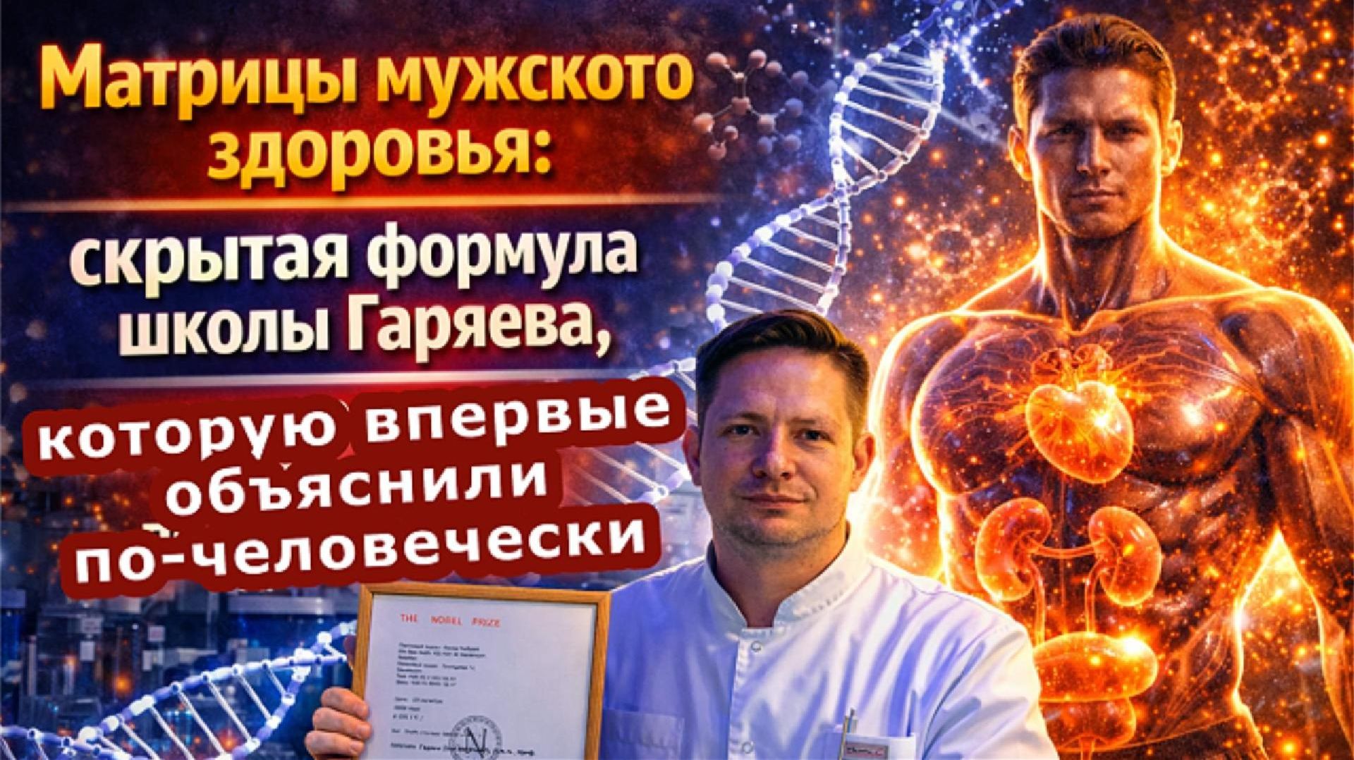 Матрицы мужского здоровья: скрытая формула школы Гаряева, которую впервые объяснили по-человечески!