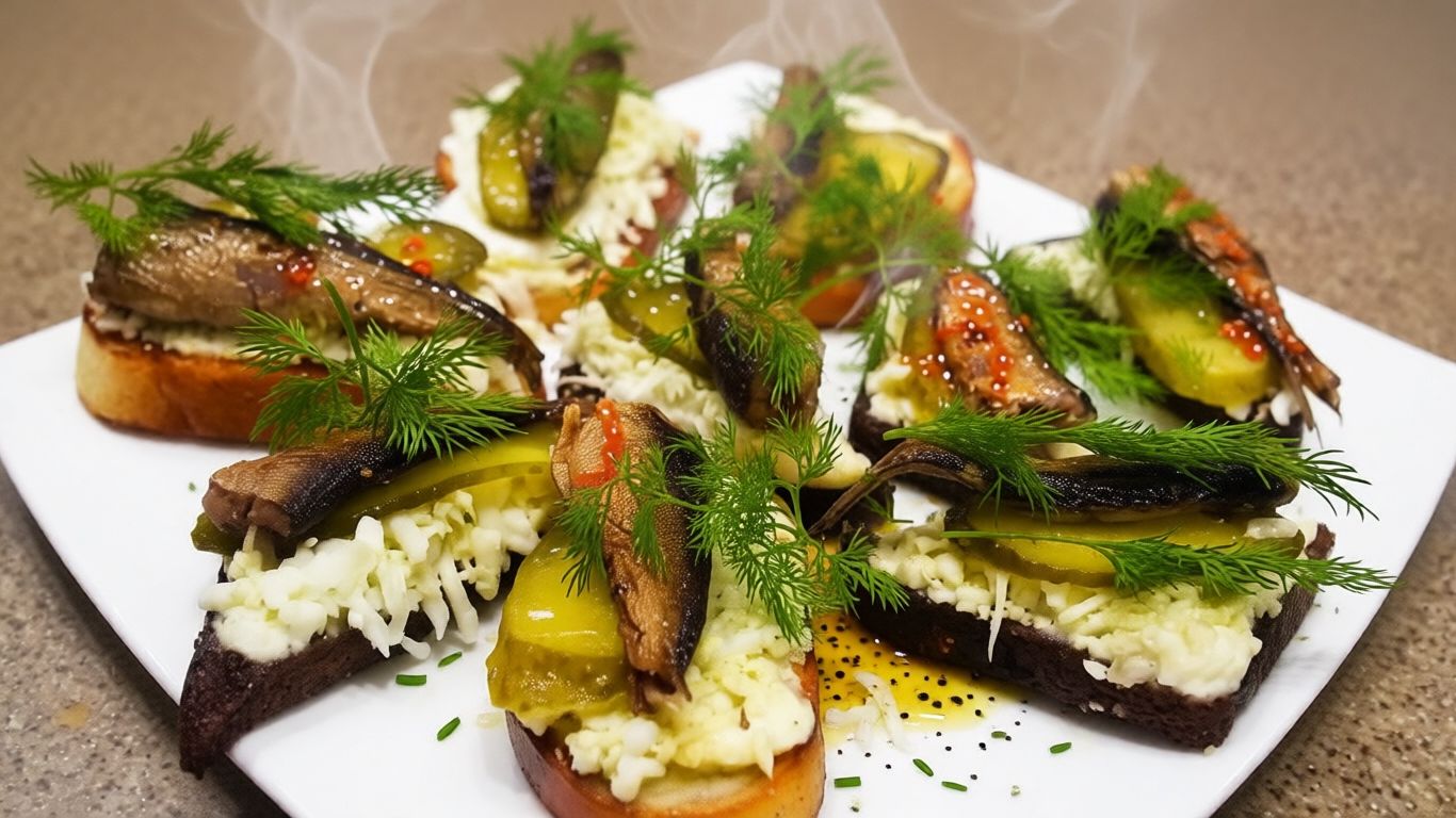 Бутерброды со шпротами, самый вкусный рецепт. Простые и вкусные бутерброды на праздничный стол.