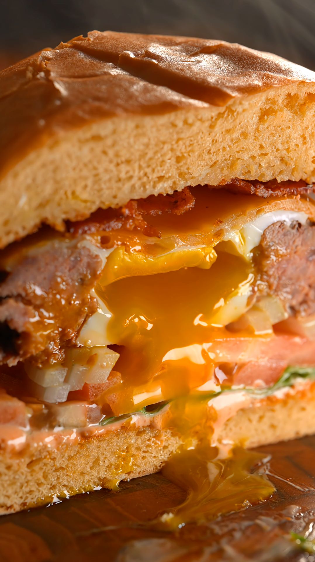 Мясной бублик для бургера 😂