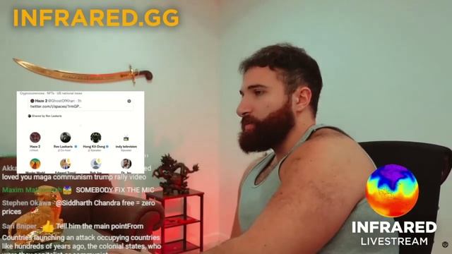 Коммунист говорит с простым рабочим движении МАГА