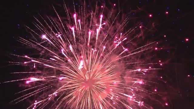 Самый красивый мощный салют День рождения город Сочи