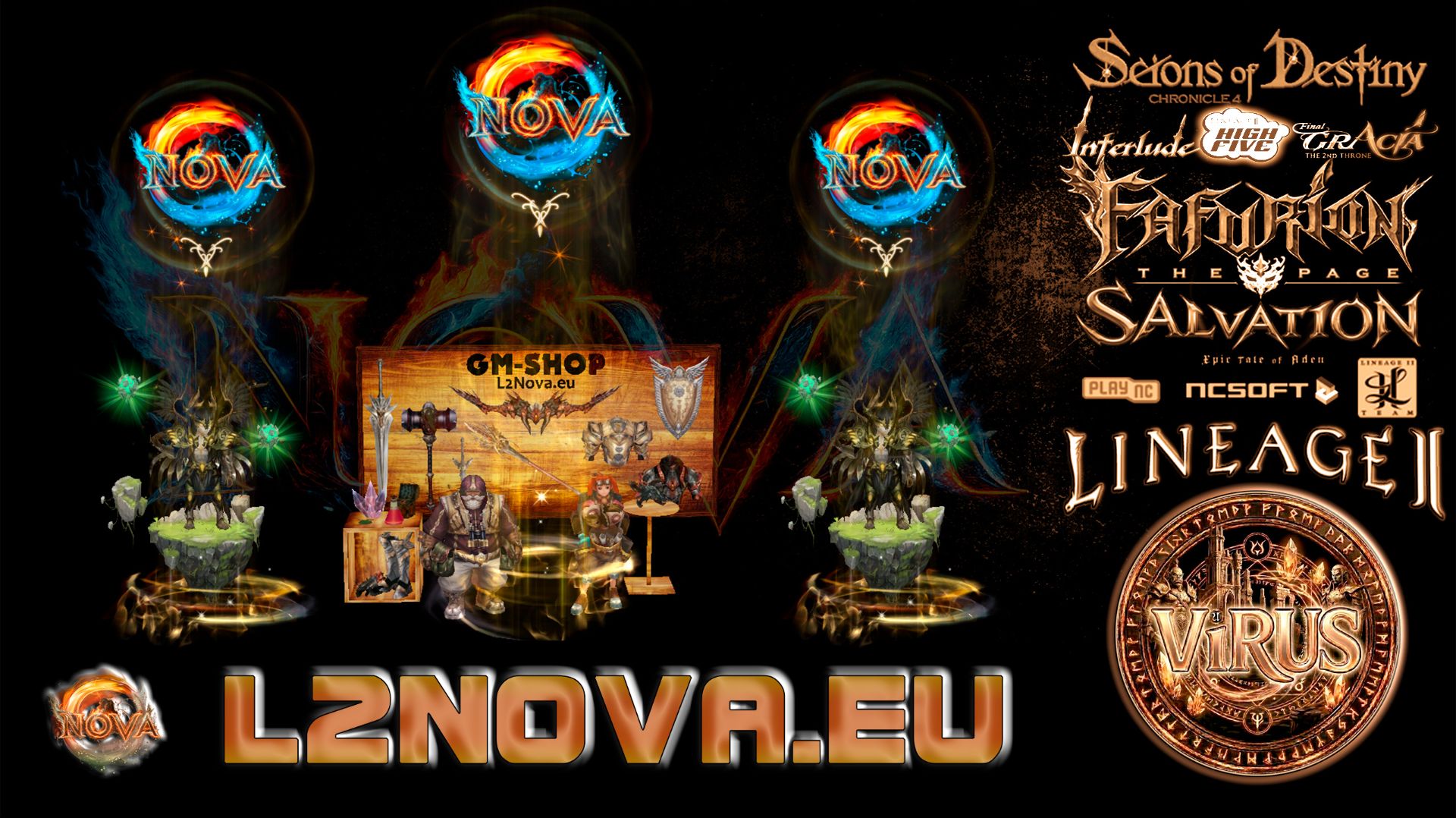 Two New NPCs for the www.L2Nova.Eu server. LINEAGE II-Interlude ◄√i®uS►