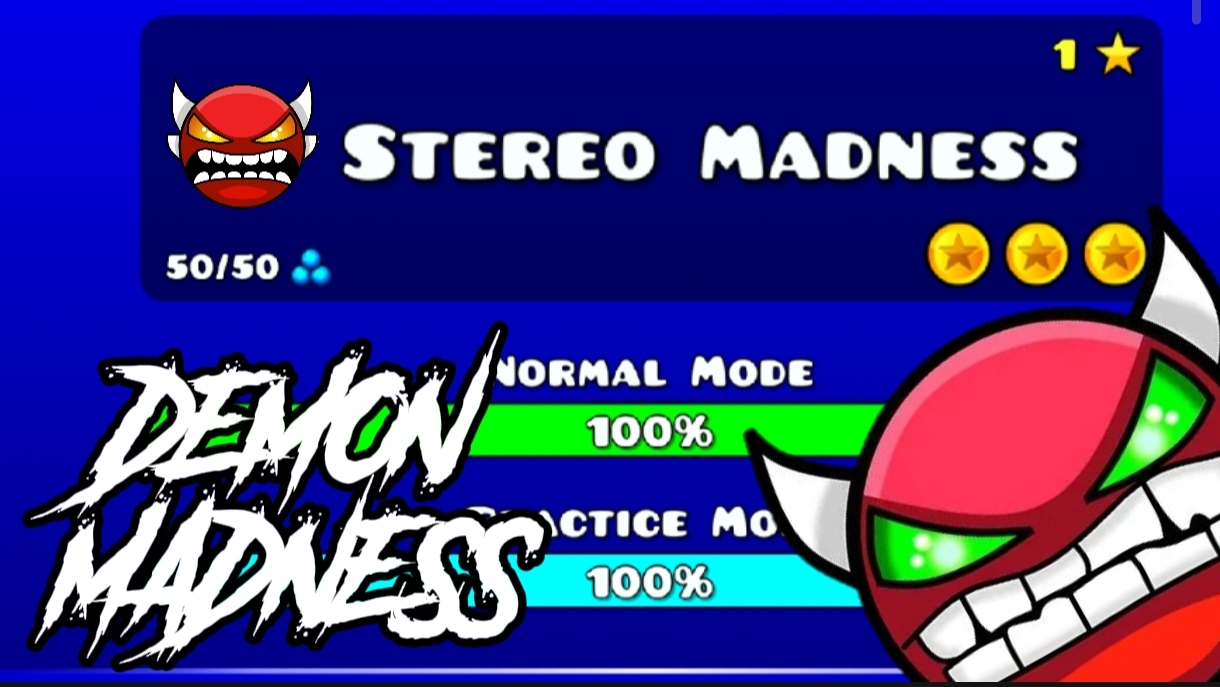 Stereo Madness Но Это ДЕМОН...