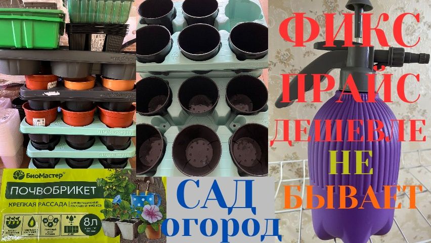 РАЗБИРАЮТ ВСЕ 💚 ФИКС ПРАЙС 💜 НОВИНКИ ❤️ ВСЁ ДЛЯ САДА И ОГОРОДА 🍅