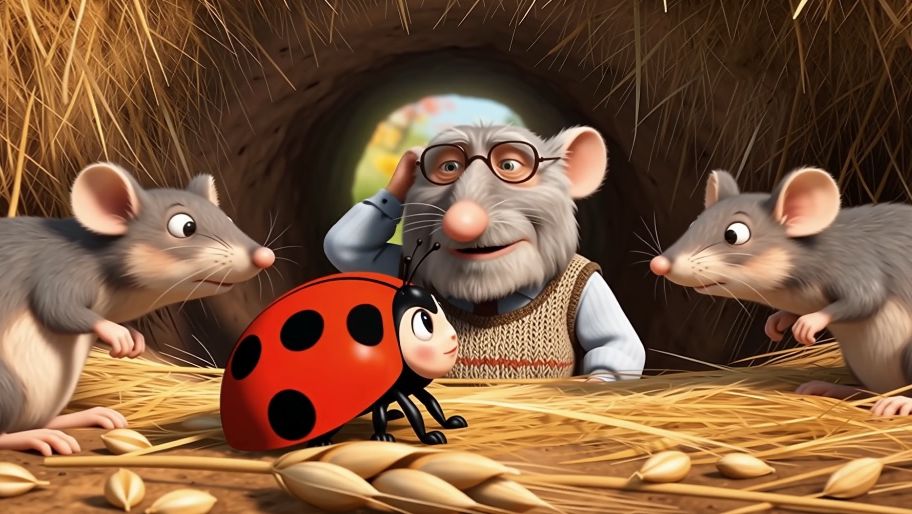 Крошик в гостях у мышиного семейства