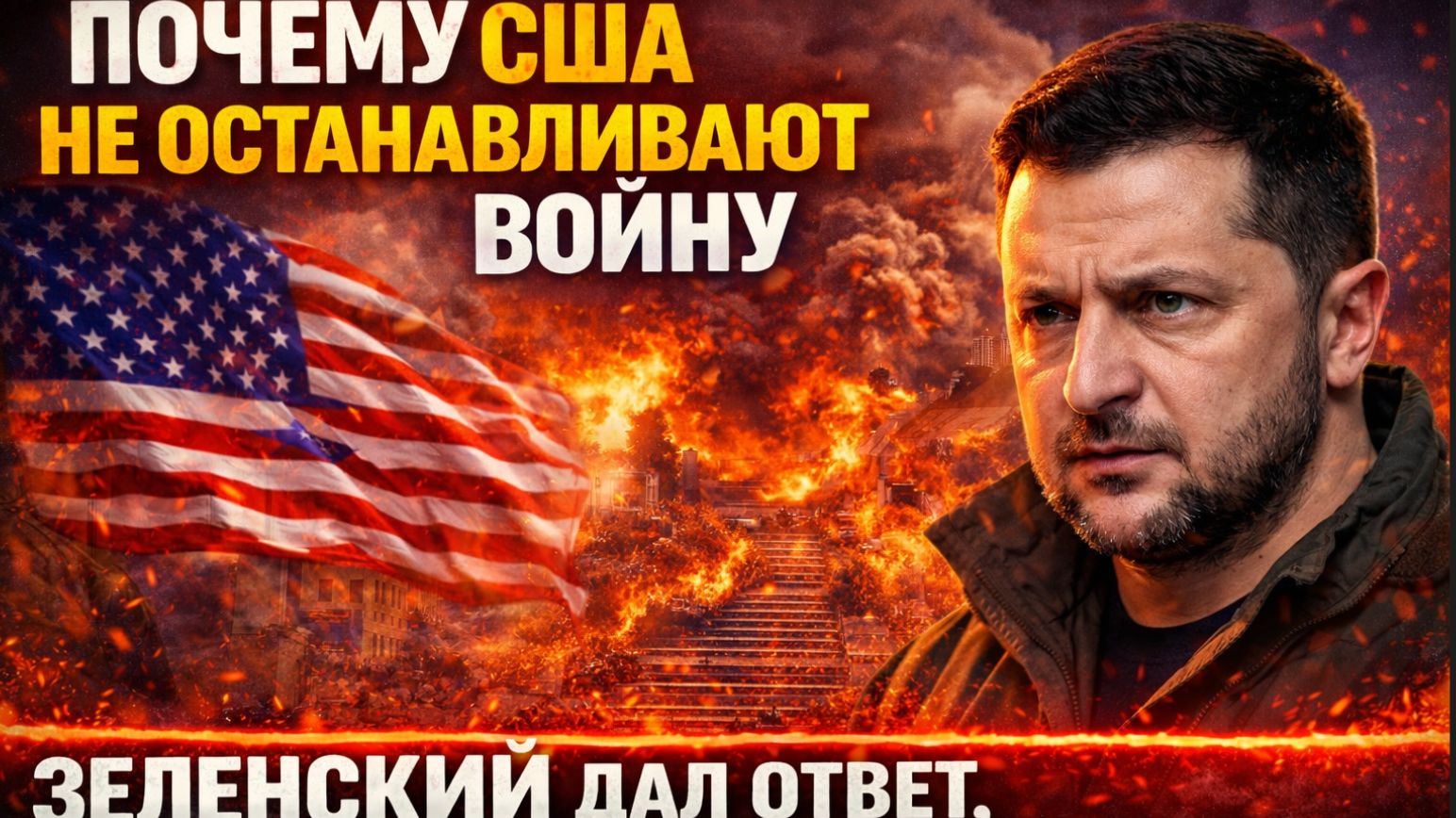 ПОЧЕМУ США НЕ ОСТАНАВЛИВАЮТ ВОЙНУ? ЗЕЛЕНСКИЙ ДАЛ ОТВЕТ, КОТОРЫЙ ШОКИРУЕТ!