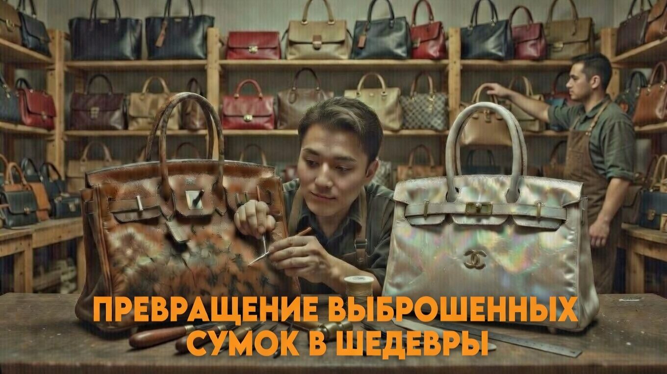 Выброшенные сумки Chanel и Hermès получают новую жизнь в руках гениального мастера
