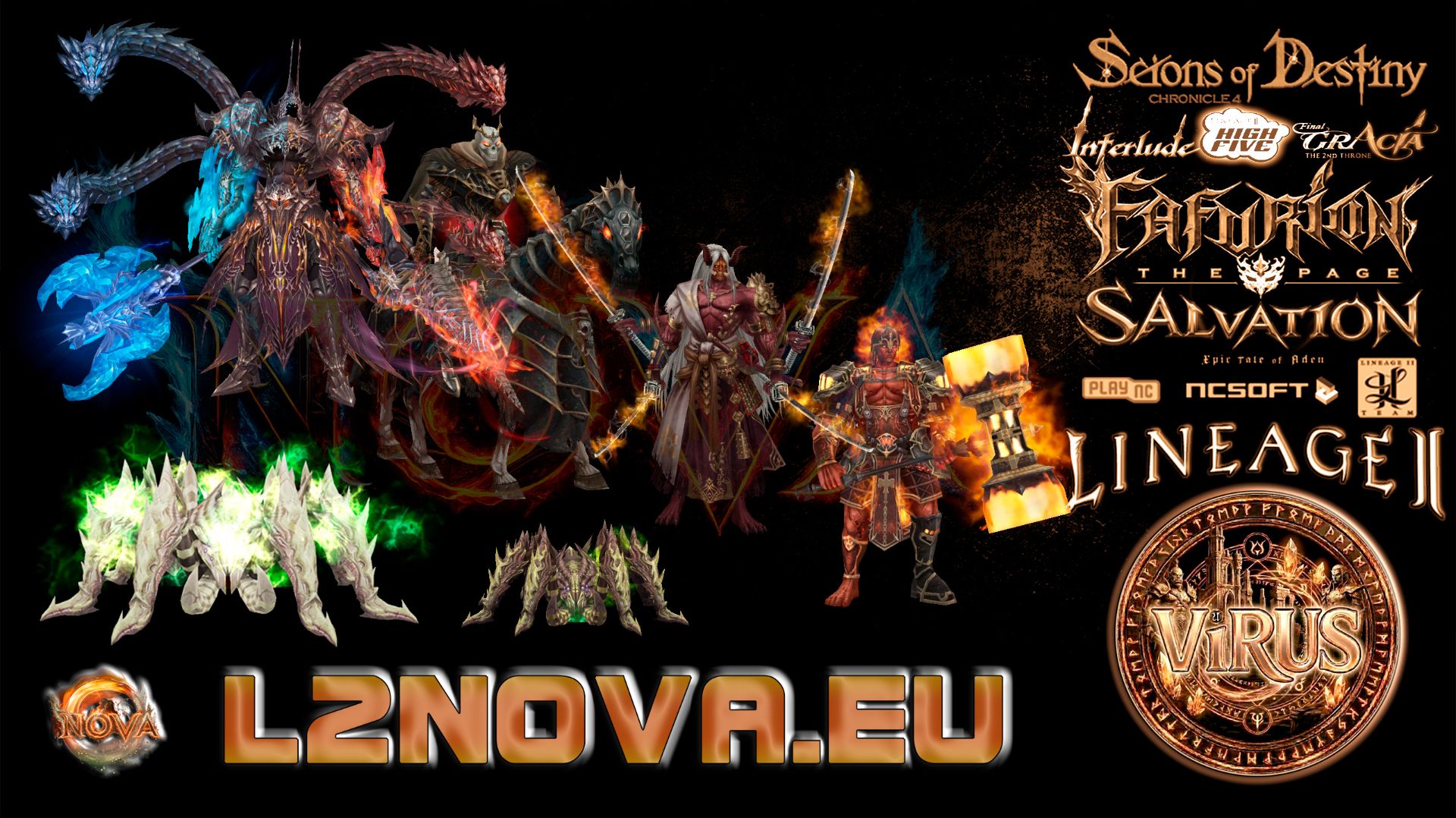 Six New Monsters and RB for the www.L2Nova.Eu server. LINEAGE II-Interlude ◄√i®uS►