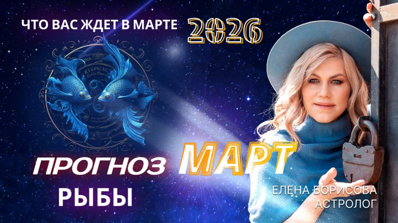 Рыбы  Прогноз на МАРТ 2026