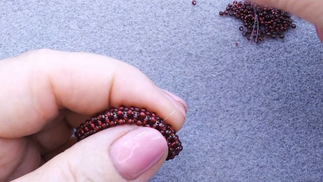 Колье "Цепь" из бисера с круглыми колечками и граненными бусинами 🌟