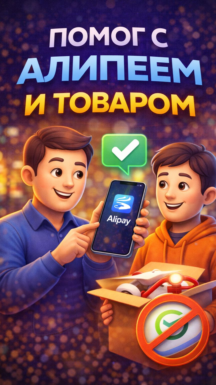 Помог человеку с Алипей и товарами
