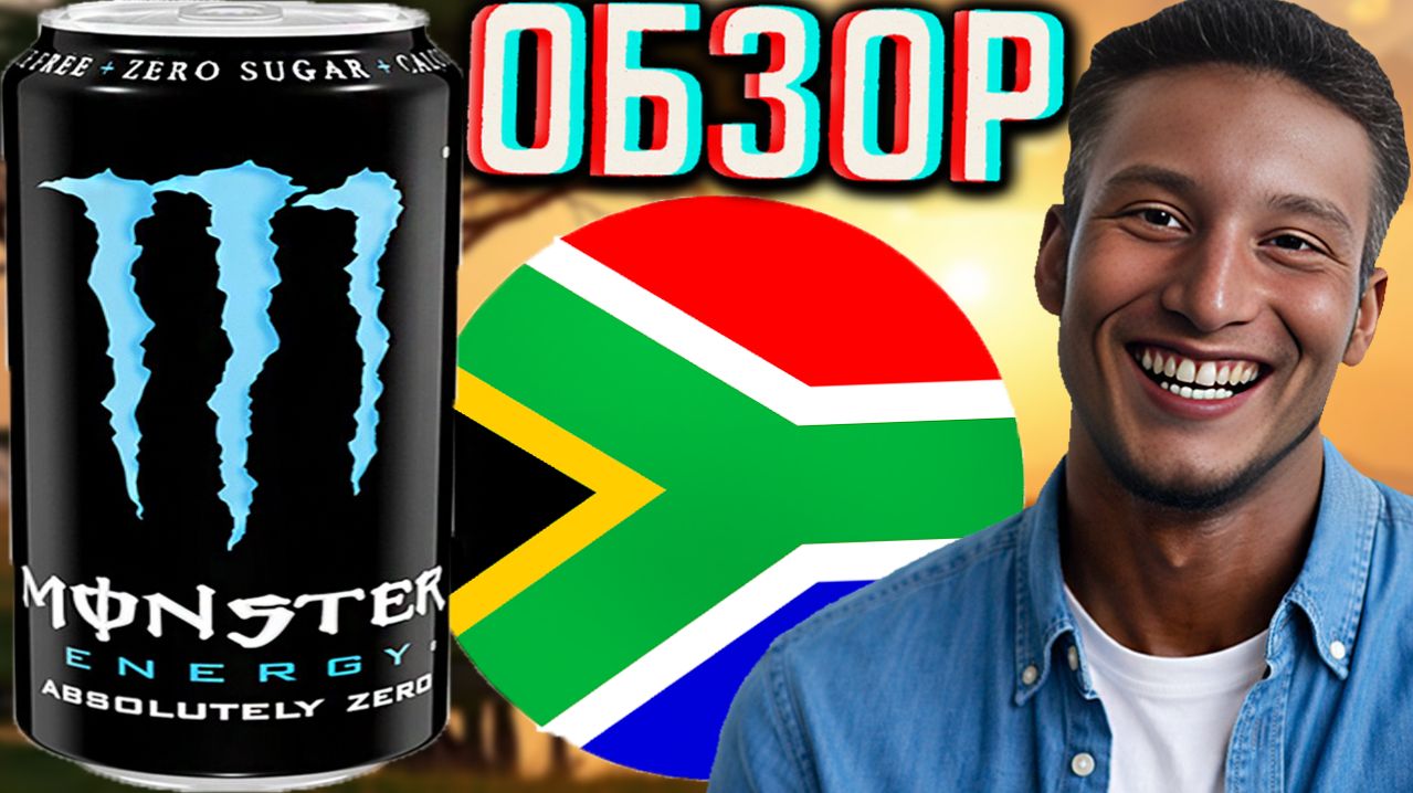 АФРИКАНСКИЙ МОНСТР!MONSTER ENERGY ZERO SUGAR ABSOLUTELY ZERO ЮЖНАЯ АФРИКА!АБСОЛЮТНЫЙ НОЛЬ!ОБЗОР